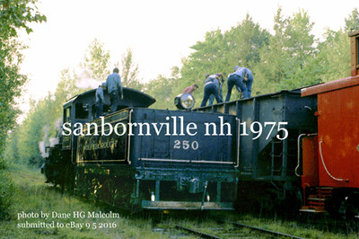 Wolfeboro RR 250 Coal crew,caboose Sanbornville NH c1975 4x6" photo | eBay