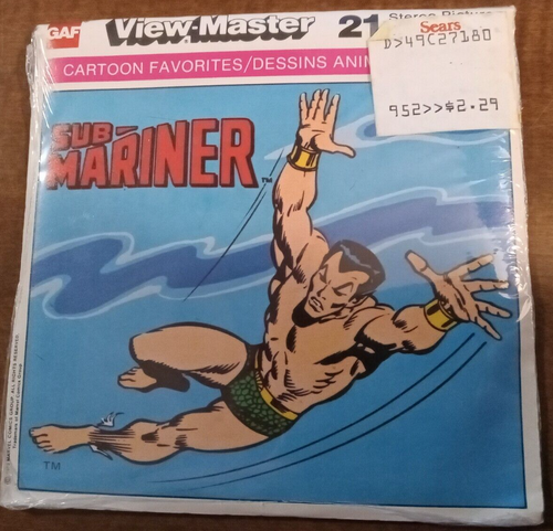 Viewmaster, Marvel Comics Submariner 3d - 3 Reel Packet New, Sealed ...