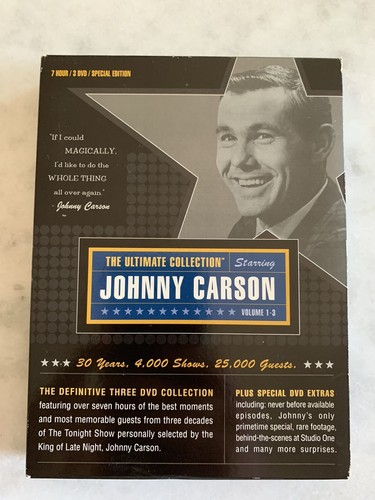 Johnny Carson: The Ultimate Collection (DVD, 2003, conjunto de 3 discos ...