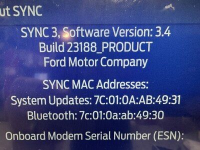2016-2022 Ford SYNC 3 APIM Module Only | HS7T14G370GBD | Genuine OEM ...