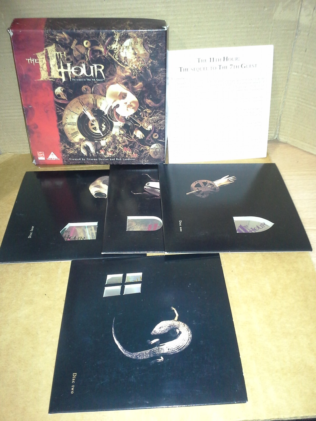 The 11th Hour PC Game 1999 Trilobyte 4-Disc. Working. VGC | eBay