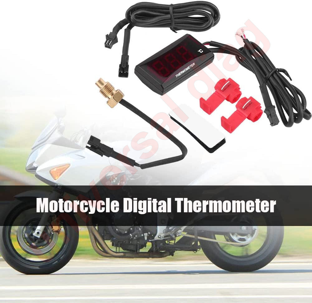 Motorcycle Thermometer Water Temp Temperature Gauge Meter Digital ...