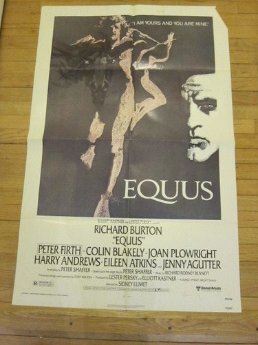EQUUS original 1977 poster Richard Burton Peter Firth Jenny Agutter | eBay