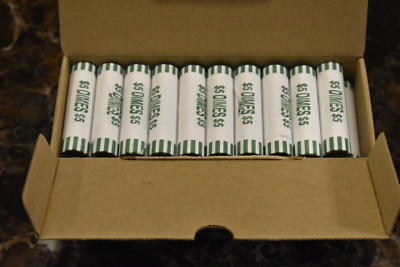 5 Rolls Sealed Circulated DIMES - ORIGINAL BANK WRAP ROOSEVELT DIMES ...