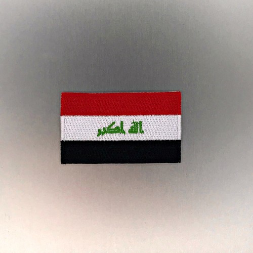 Iraq Flag Patch — Iron On Badge Embroidered Motif — Iraqi World Mini | eBay