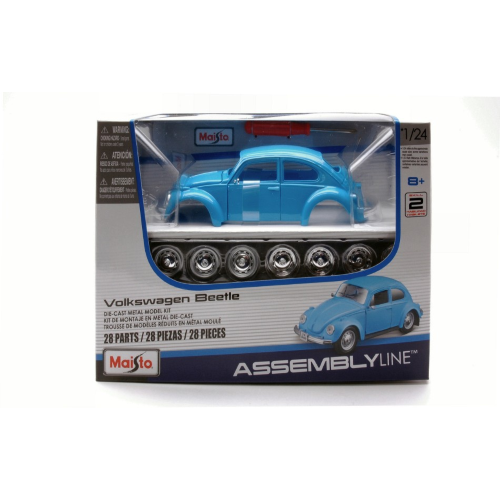 VW BEETLE LIGHT BLUE KIT 1:24 Maisto car kit model new | eBay UK