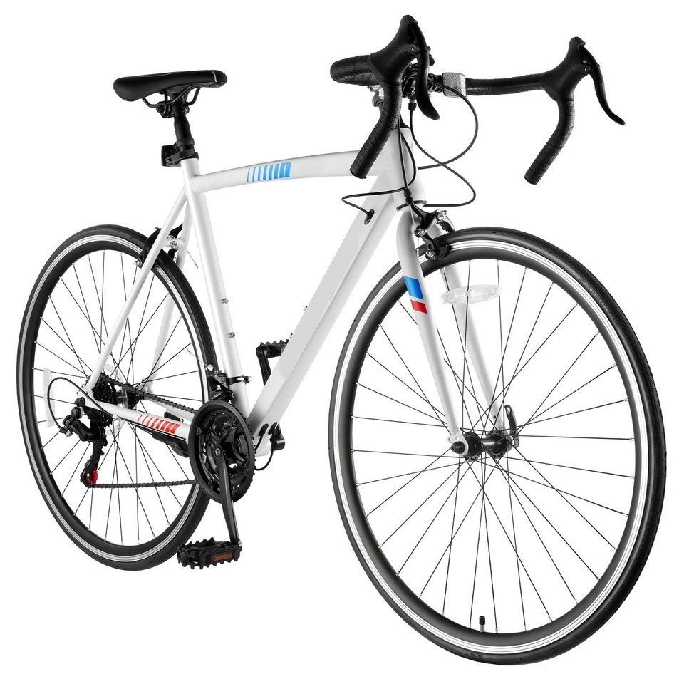 Road Bike Racing Bicycle 700C Shimano 21 Speeds Carbon Steel Frame ...