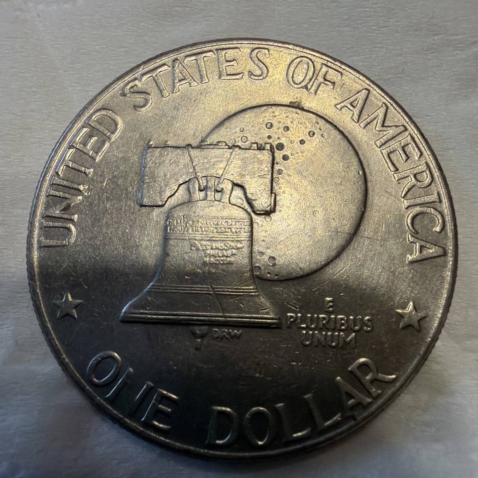 1776-1976 D Eisenhower Liberty Bell Moon TYPE 1 One Dollar US ...