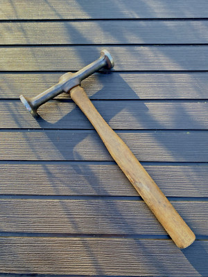 Vintage Panel Beating Hammer ( Possibly Whitehouse ) Round Domed face ...