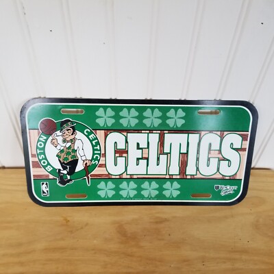 Vintage Boston Celtics Plastic License Plate, Made In USA! | eBay