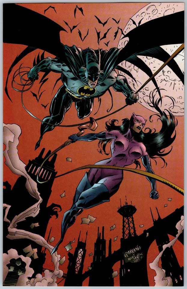 DAMAGED Batman vs Joker Catwoman Comic Poster Art PROMO Original Pin-Up ...
