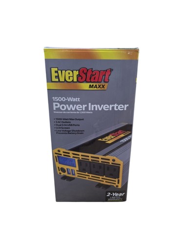 EverStart Maxx 1500 Watt Automotive Power Inverter with USB Power ...