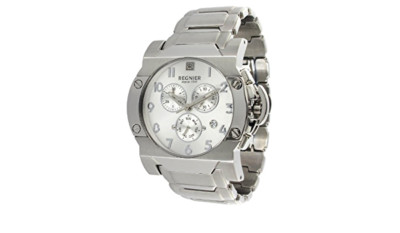 12478 Regnier 2050412 Mens Watch Stainless Steel NEW CHRONO DATE DAYR ...