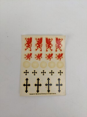 Warhammer Fantasy Bretonnian Classic Decal Transfer Sheet Vintage 1990s ...