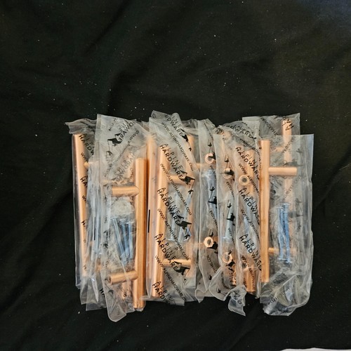 Set 13 ALPINE HARDWARE Stainless Steel COPPER FINISH Bar Cabinet Drawer ...