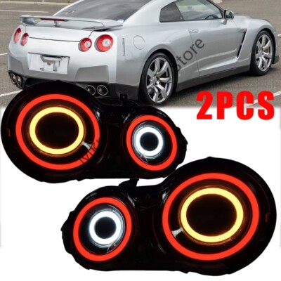 1Pair For Nissan GTR R35 2008-2022 LED Tail Light Brake Stop Lamp ...