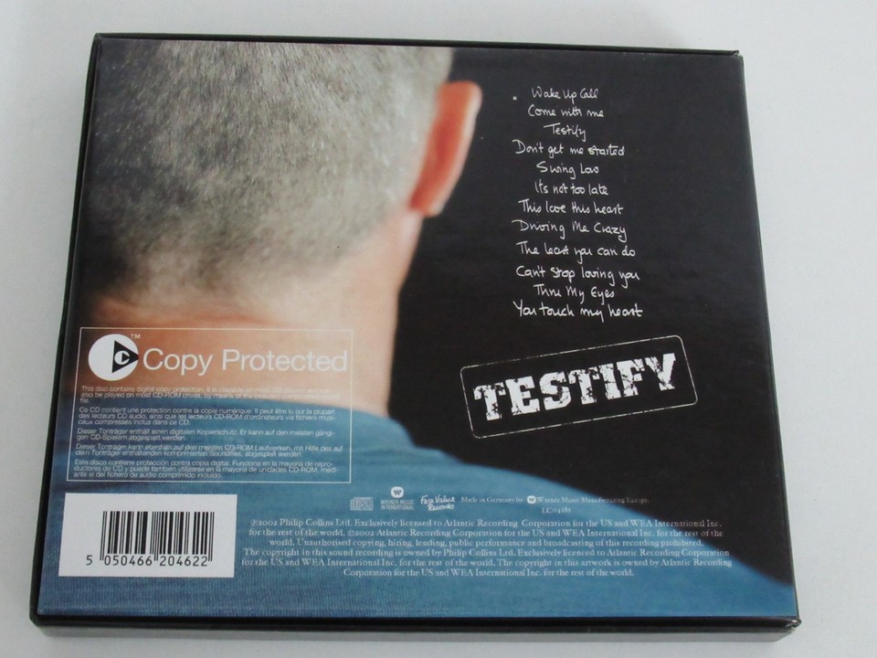 Phil Collins/Testify (Warner Music / Face Value 5050466204622) CD Album ...