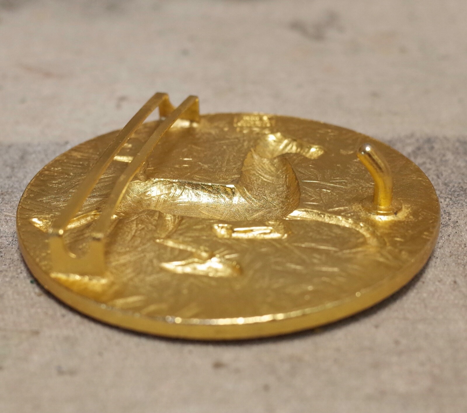 vintage FLYING HORSE of KANSU Belt BUCKLE by Alva Mus… - Gem