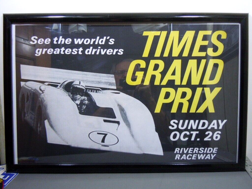 Can-Am Racing Poster | Riverside Raceway | Times Grand Prix | Framed ...