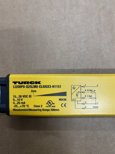 Turck Inductive Linear position sensor LI200P0-Q25LM0-ELIU5X3-H1151 ...