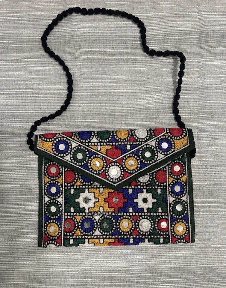 Pakistani Colorful Beaded Women's Bag Pakistani artisan craftsmanship ...