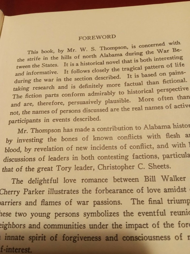 Tories of the Hills - Wesley Thompson 2nd Print | eBay UK