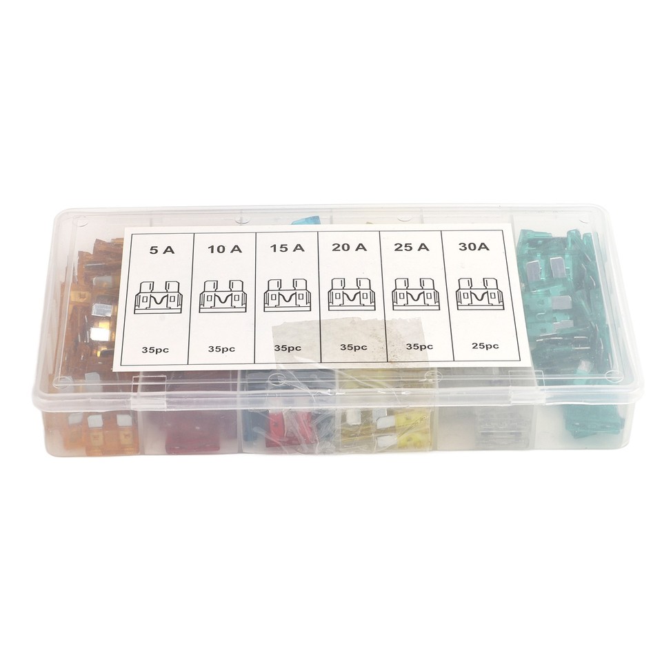 ⁺200pcs Car Fuses Set 5A 10A 15A 20A 25A 30A Flat Fuse Assortment Kit ...