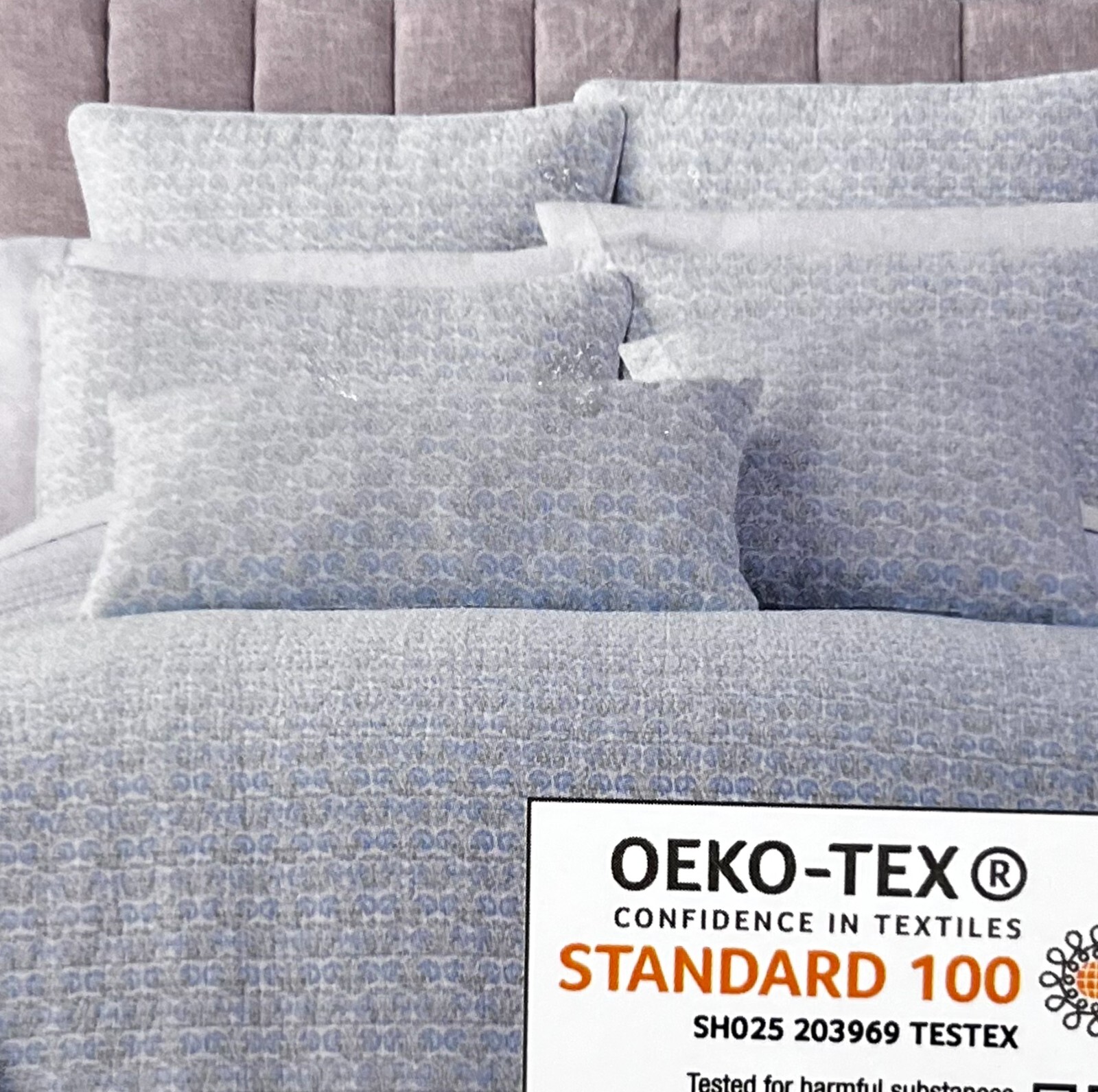 SET OF 2 New RACHEL ZOE Cotton Quilted Standard Shams White Blue Green ...