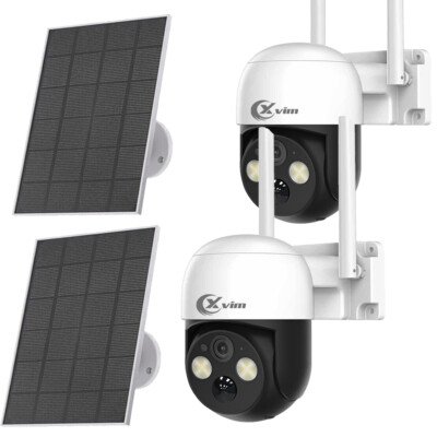 XVIM Wireless Security Camera System 4MP WiFi Solar Camera Outdoor ...