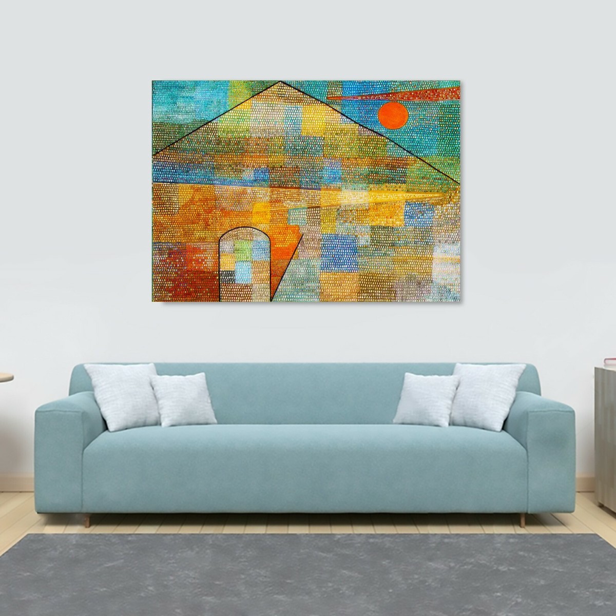 Paul Klee Ad Parnassum To The Parnassus By Paul Klee (1932) Wall Art