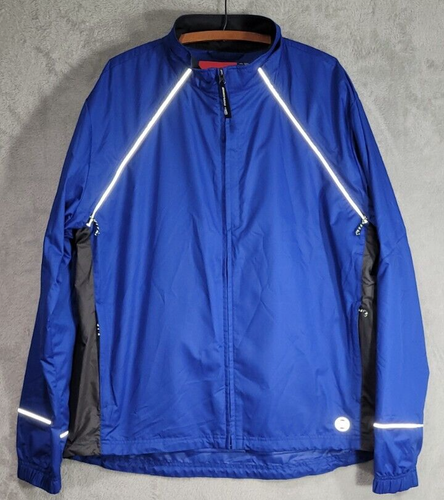 Novara Men's Blue Cycling Wind Jacket Size XXL Removable Zip-Off ...