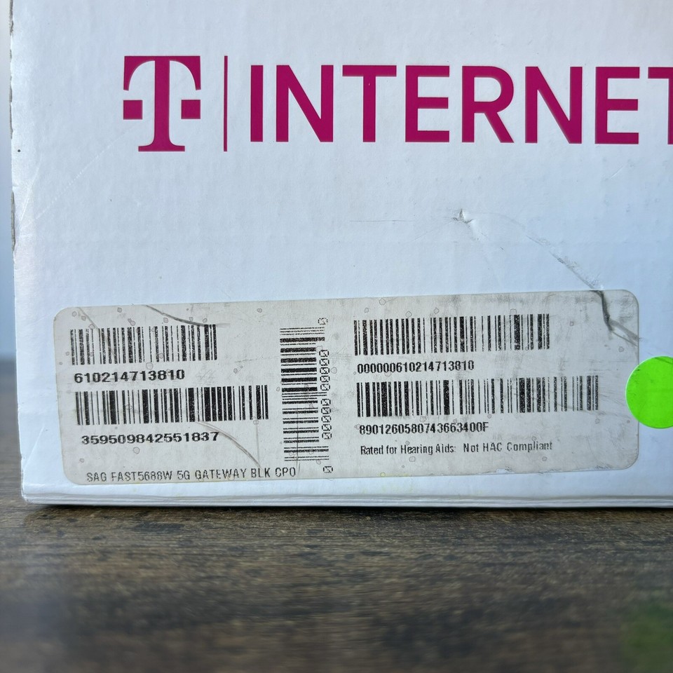 Sagemcom SAG Fast 5688W Internet Gateway 5G Wi-Fi 6 for T-Mobile Open ...