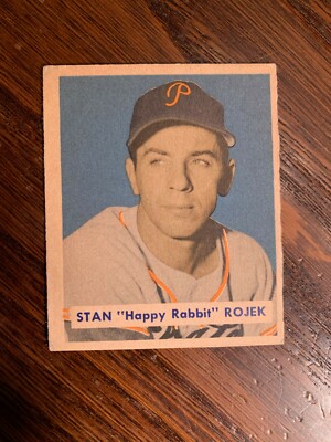 1949 BOWMAN #135 STAN HAPPY RABBIT ROJEK PITTSBURGH PIRATES BASEBALL ...
