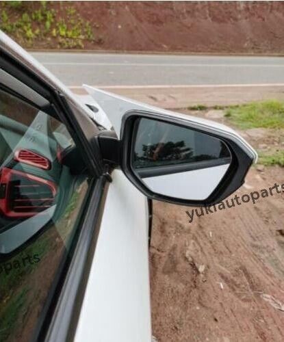 White OX Horn Rear View Mirror Cover For Honda Civic Sedan Hatchback ...