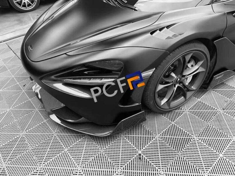 Upgrade 765LT Half carbon fiber body Kit Side Skirt Fits For Mclaren ...