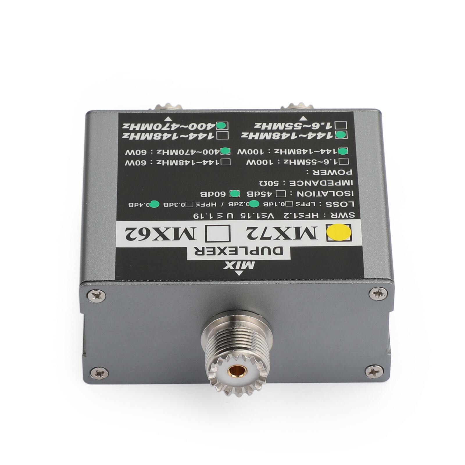 MX72 HAM Antenna Combiner VHF/UHF Multi-Frequency Transit Station ...