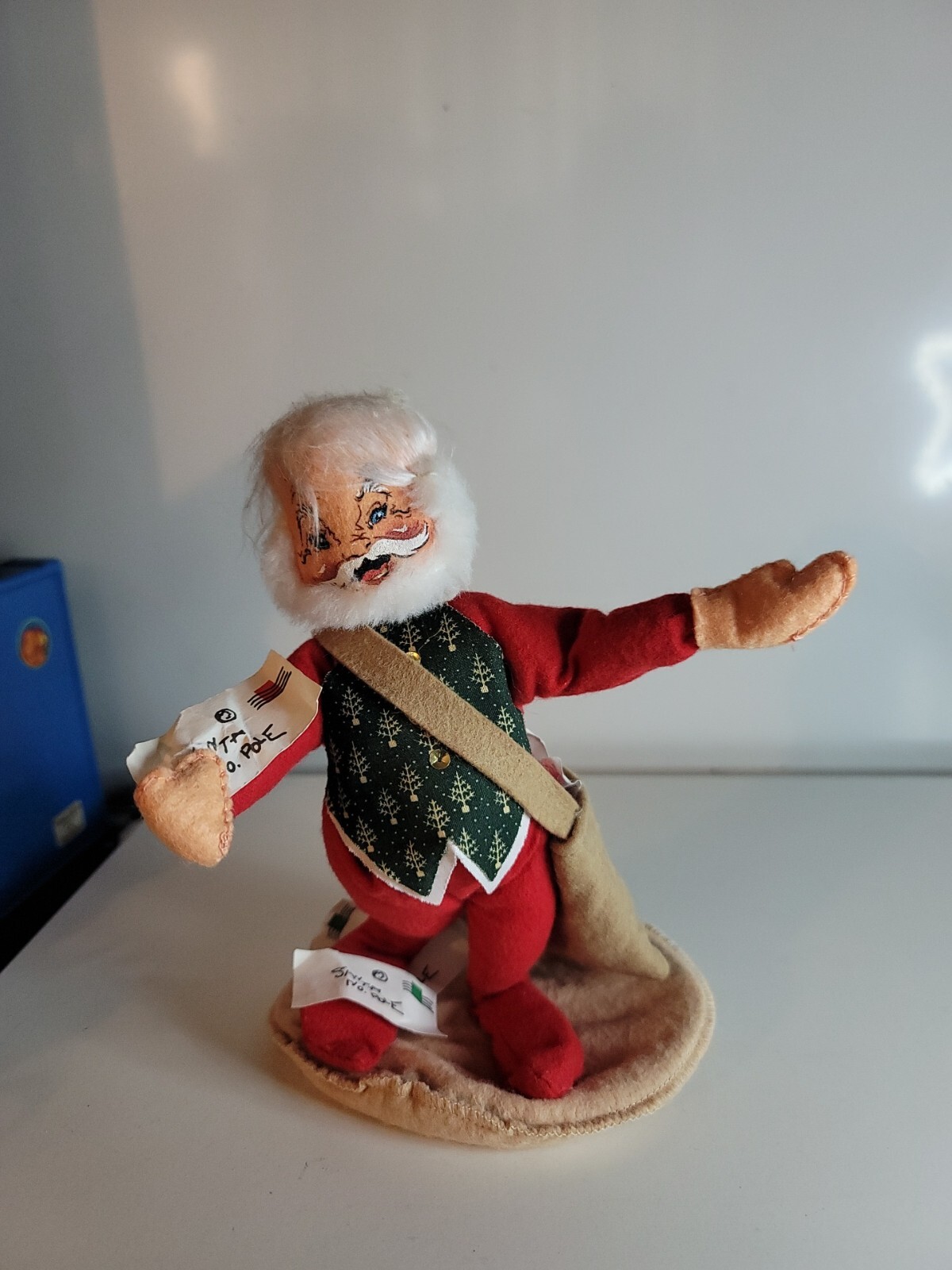 Vintage Annalee Doll Santa with Mailbag and Letters From Children 9 ...