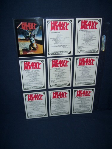 Heavy Metal Trading Card Lot 1991 10 Cards HM Communications | eBay