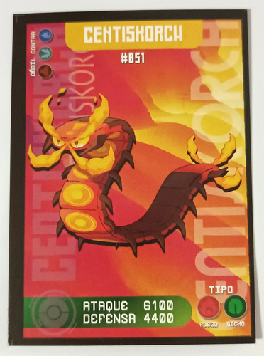 CARD POKEMON EJ VOL. I #851 CENTISKORCH 2020 Galar PERU South America ...