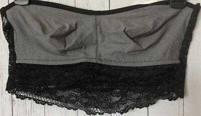 NEW Wacoal XL b.Tempt'd b.charming Wireless Bandeau Bra 910232 Black ...