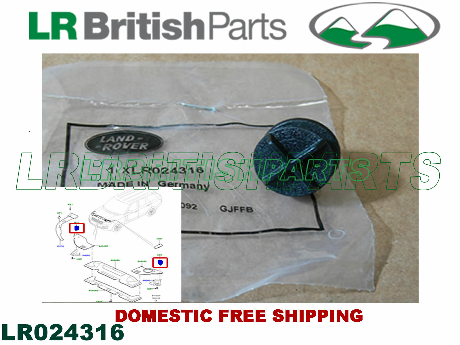 LAND ROVER ENGINE COVER CLIP RANGE ROVER 13 ON SPORT 14 ON DISCOVERY 17 ...