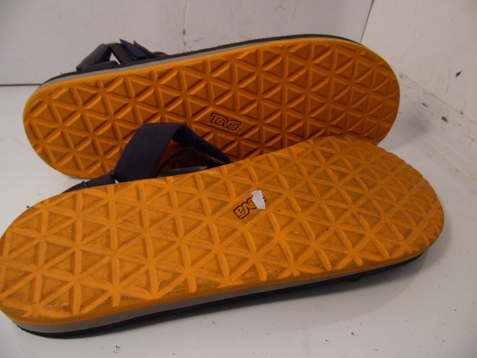 TEVA SN 1004006 Men Sport Sandals Hook Loop Dark Blue Orange Size 12 | eBay