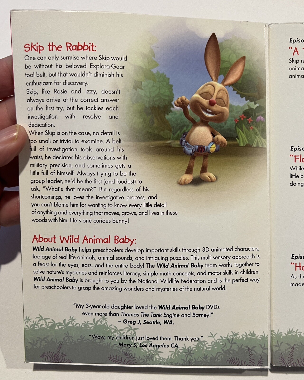 Wild Animal Baby A Tall Tail & Other Stories (DVD) Skip the Rabbit ...