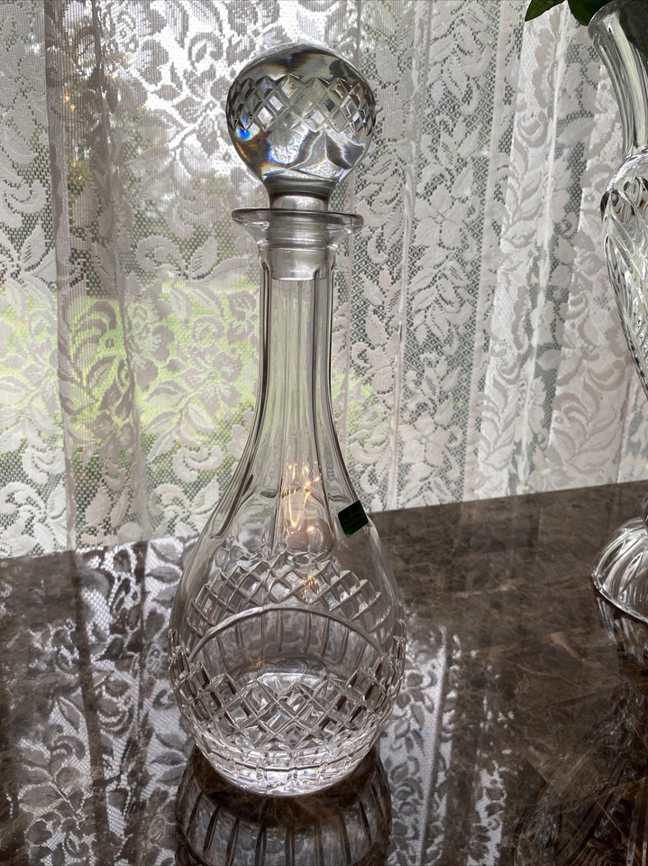 Vintage CLARENBRIDGE IRISH CRYSTAL 24% Lead Crystal - Wine Decanter ...