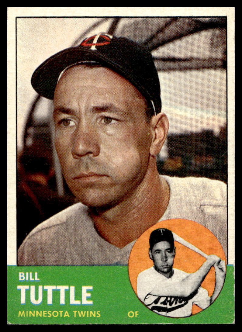 1963 Topps #127 Bill Tuttle Minnesota Twins VG-VGEX Crease | eBay