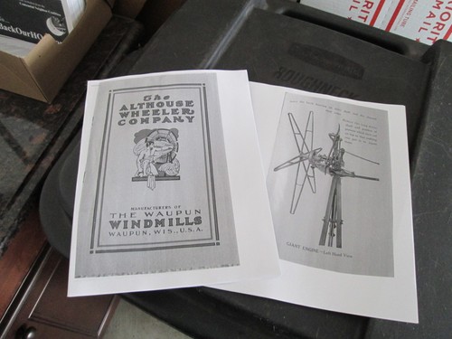 Althouse Wheeler Steel Giant Open Gear Windmill Trade Literature | eBay