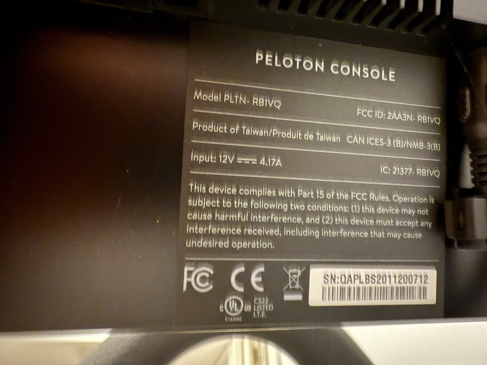 Peloton Bike Third Generation Exercise rb1vq | eBay