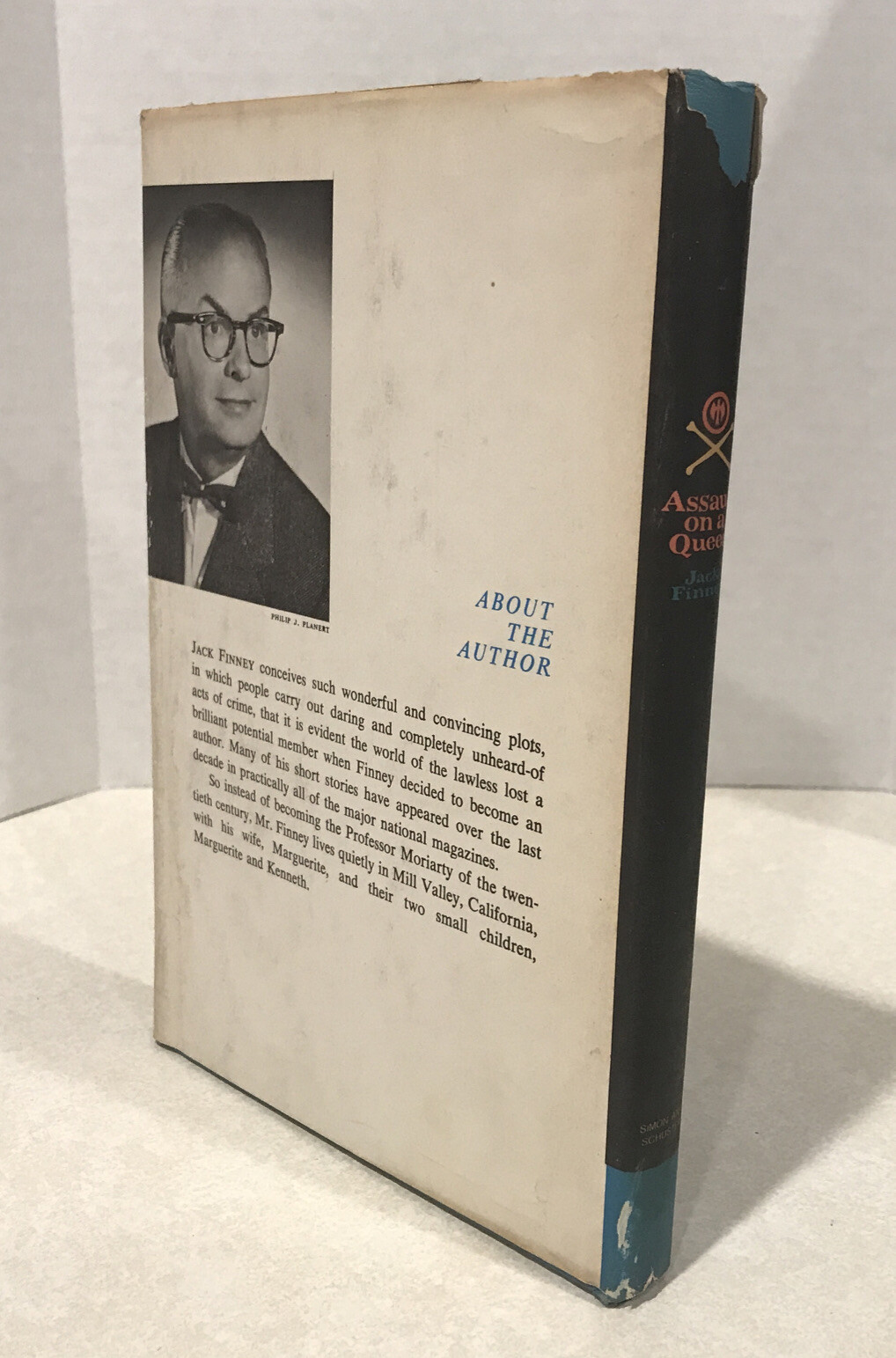 Assault On A Queen by Jack Finney 1959 Hardcover w/ DJ Thriller Crime ...