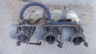 1958 1959 Scott CARTER Model N CARBURETORS 2890S w/ INTAKE MANIFOLD ...