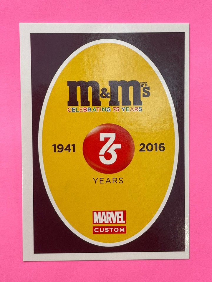 M&M's 75th Anniversary Marvel Custom Collector Promo Card 2016 NYCC M ...